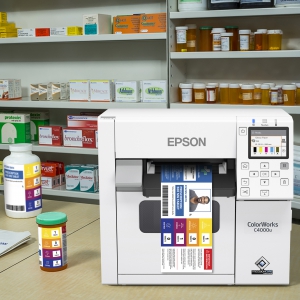 Epson ColorWorks CW-C4000 4" Color Inkjet Label Printer (GLOSS ...