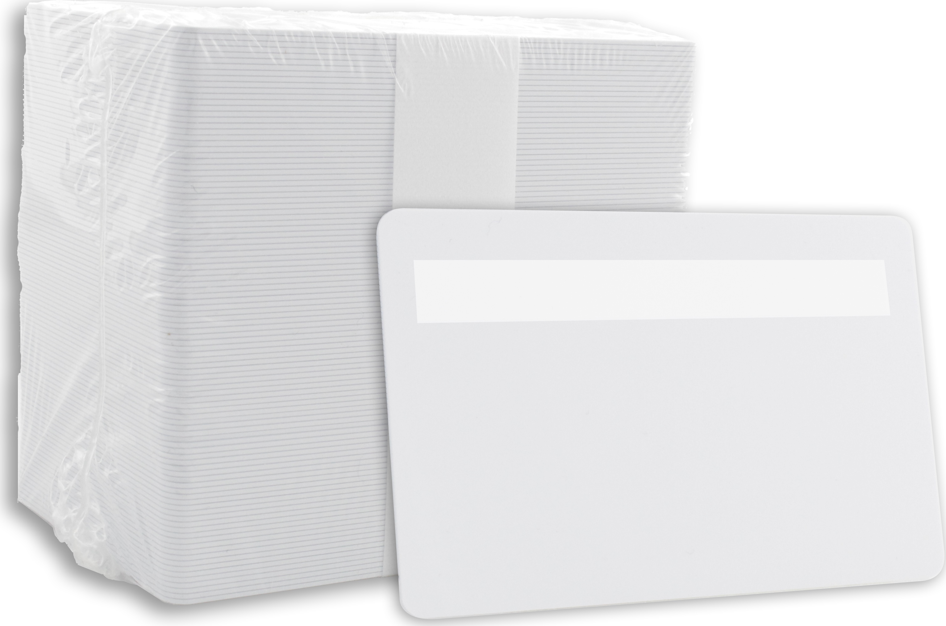 Blank PVC Cards White - Sig Panel Top/Bottom 1/4 - 30 Mil - 500 cards ...