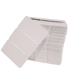 CR80 White Key Fobs, 3/Card, 500 Cards (CR80-KF) - Aptika