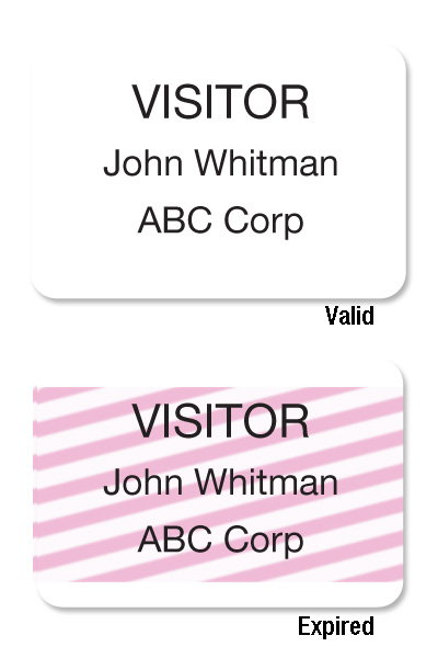 TEMPbadge ID \ ONEstep TIMEbadge Expiring Badges \ 1 7/8 X 2 7/8 ...