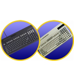 K2724 Pos Keyboard (104-key, Compact, Usb, Msr with Tracks 1 and 2, 21 ...